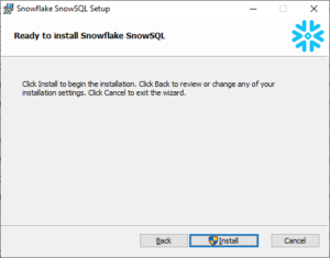 Install snowSQL on Windows – SNOWDBA