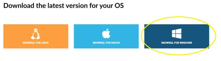 Install snowSQL on Windows – SNOWDBA