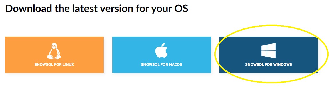 Install snowSQL on Windows – SNOWDBA