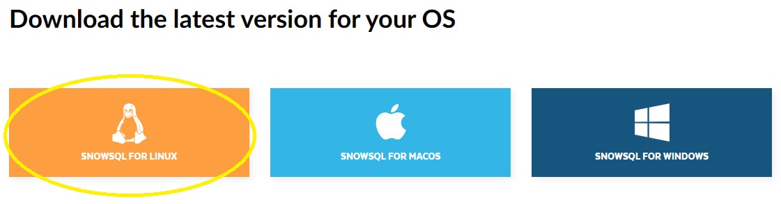 Install snowSQL on Linux – SNOWDBA