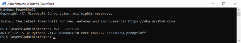 Install AWS cli v2 Windows – SNOWDBA